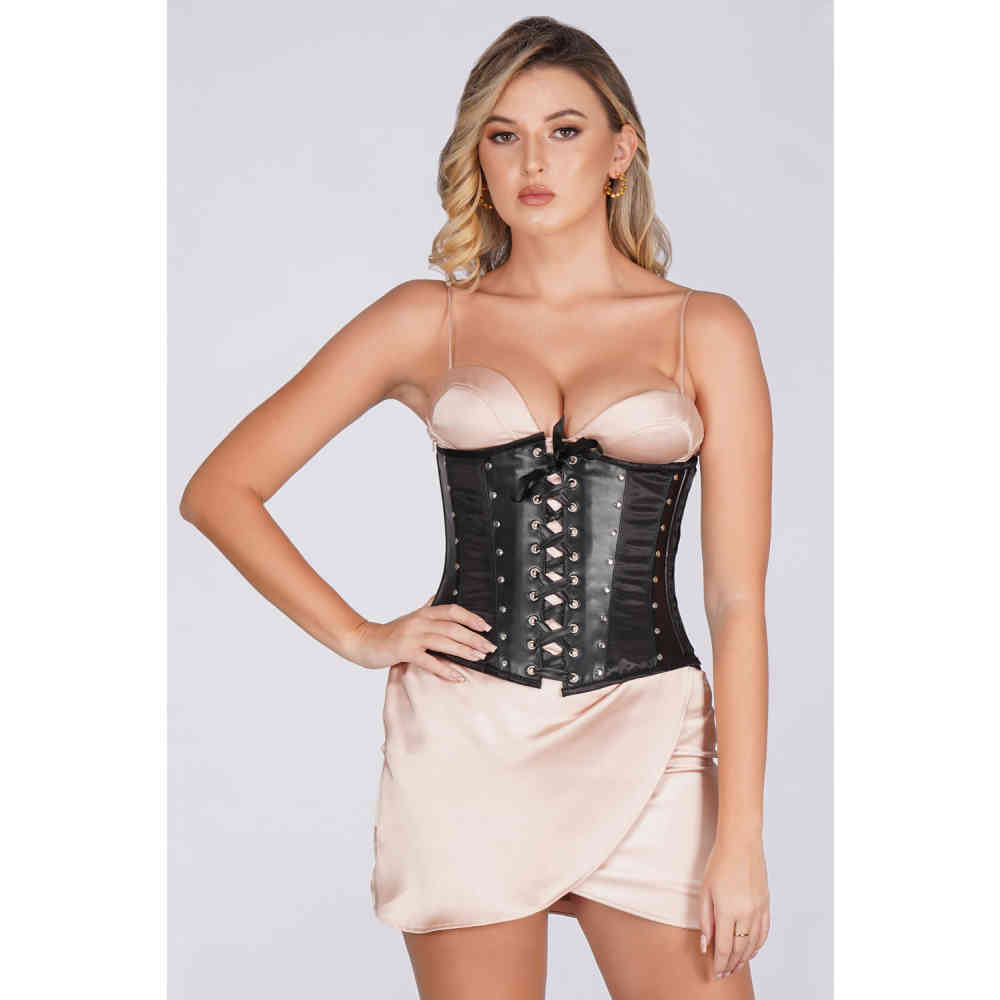 Attitude Corsets Attitude Corsets - Yasmin Underbust corset - Black | A